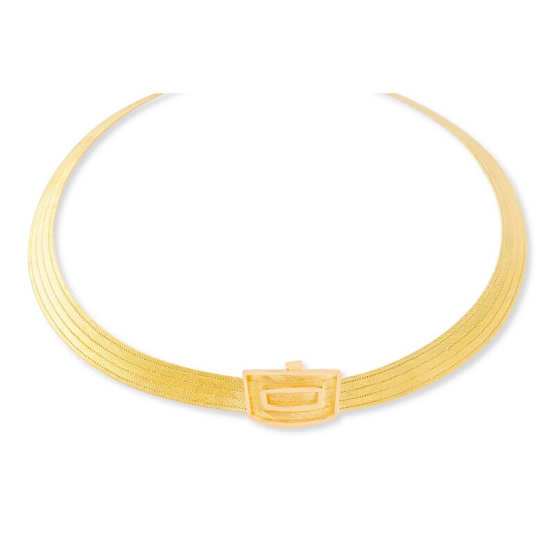 22 Ayar Sarı Altın Trabzon Hasır Gerdanlık GG00005742 | Gülaylar